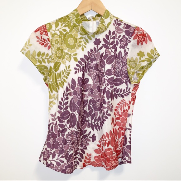 weekend traffic | Tops | Weekend Traffic Vintage Floral Tiebow Blouses ...